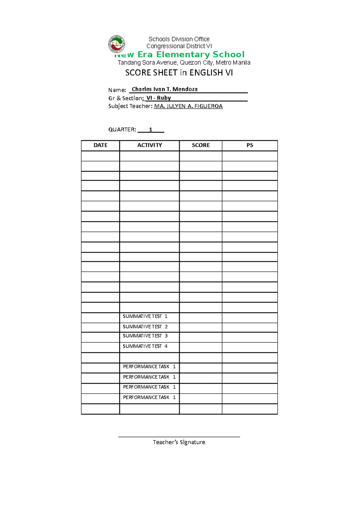 English- Scoresheet - jfkkkk - Schools Division Office Congressional ...