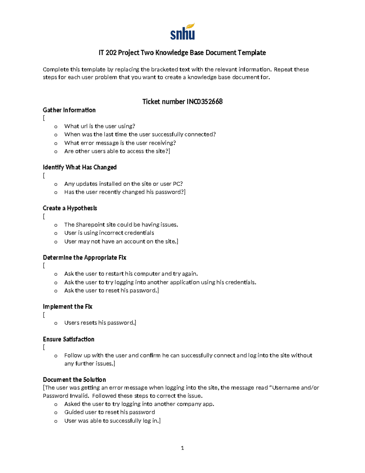 IT 202 Project Two Knowledge Base Document Template Maanuel Hidalgo ...