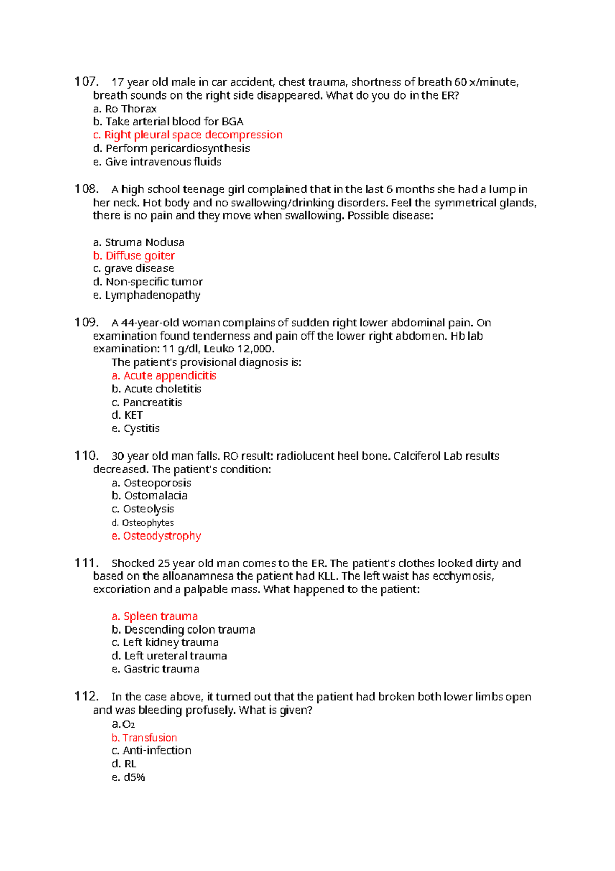 Health Science - CTE - Assignments-8 - 107. 17 year old male in car ...