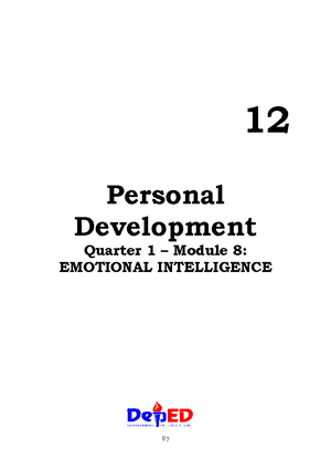 3 Q2 Perdev - Module 3 Quarter 2 Personal Development - 12 Personal ...