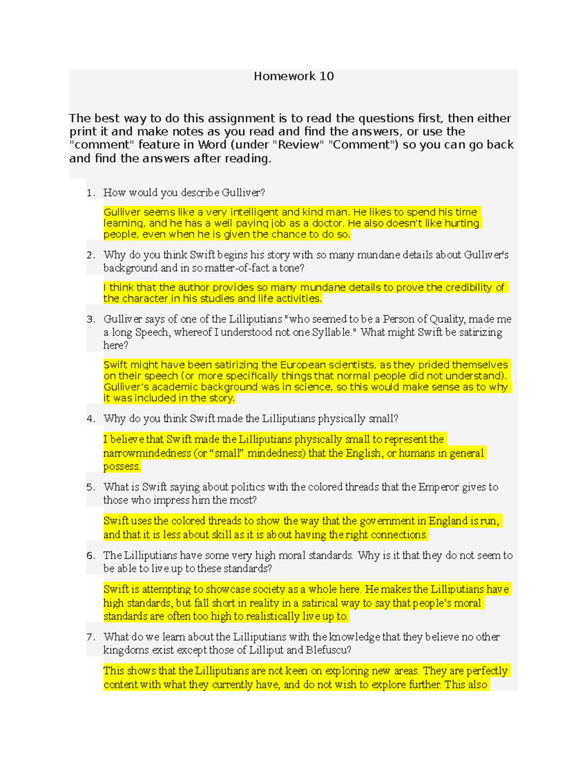 Homework 10 - Homework 10 The best way to do this assignment is to read ...