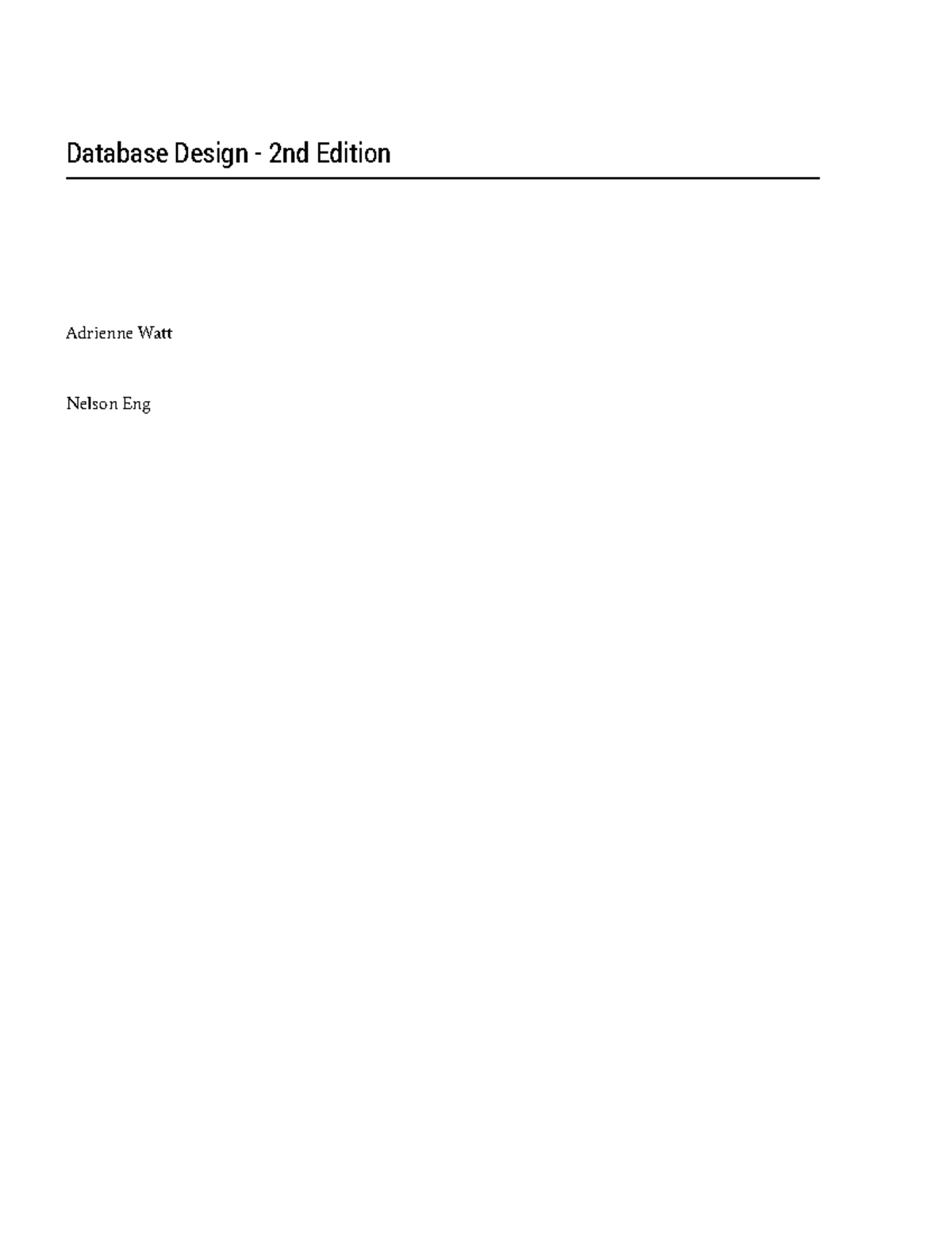 CS403 Watts Eng Database Design CCBY chapter 9 - Database Design - 2nd ...