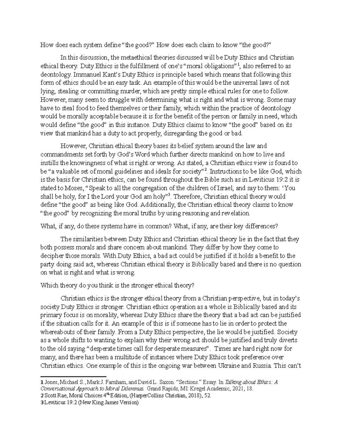 Ethc 101 DB 2 Compare and Contrast Metaethical Theories - How does each ...