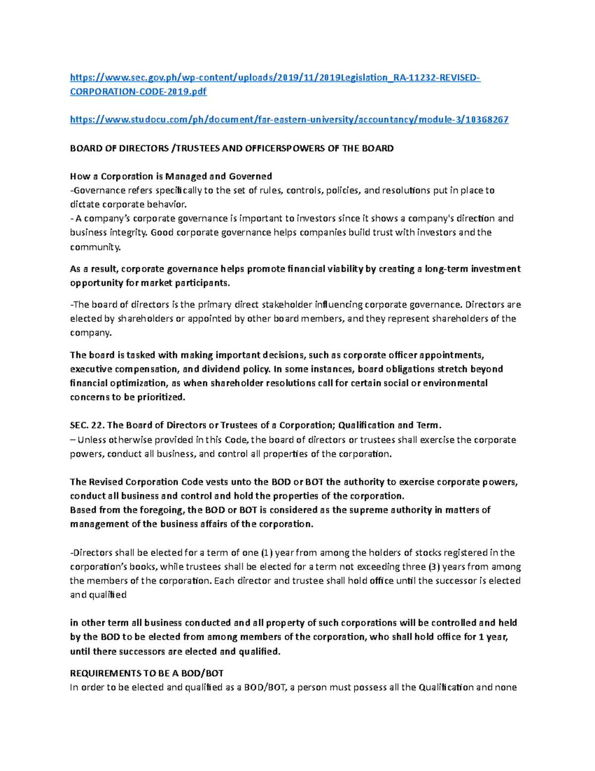 LAW Module 3 BOD WITH Script - sec.gov/wp-content/uploads/2019/11 ...