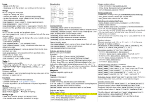 Dao2702 cheatsheet - Assignment operators += Equivalent to x = x+y x+=y -= Equivalent to x = x-y ...