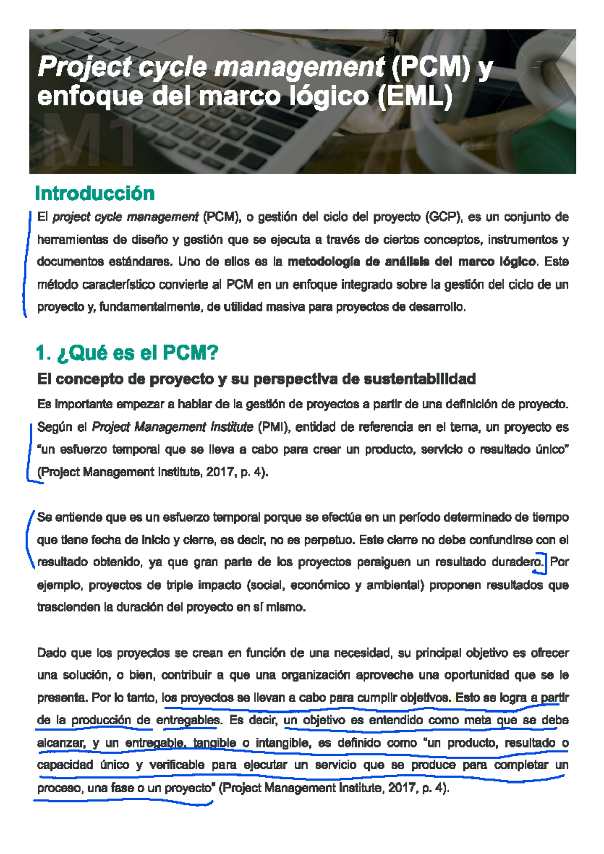 01 Project cycle management (PCM) y enfoque del marco logico (EML ...