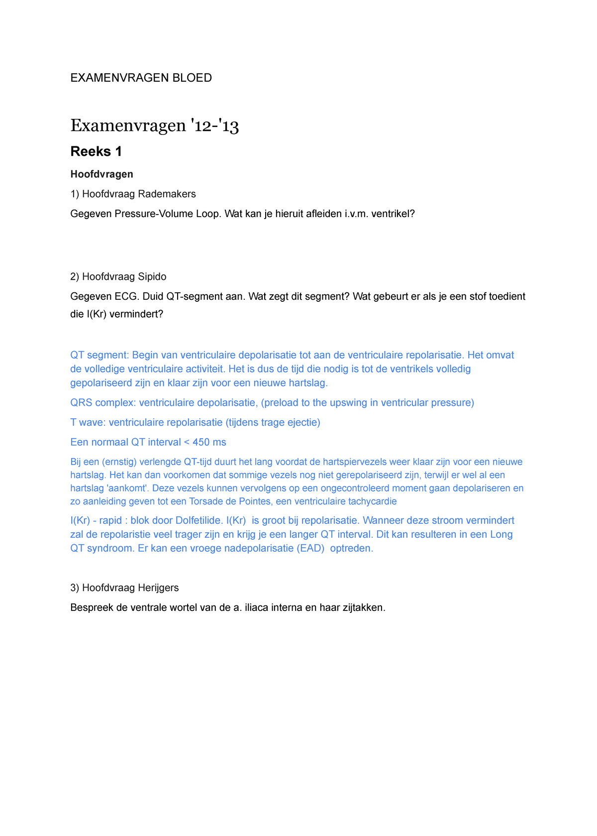 EXAMEN BLOED MET OPLOSSINGEN - Warning: Error during font loading: XMLHttpRequest is not defined ...
