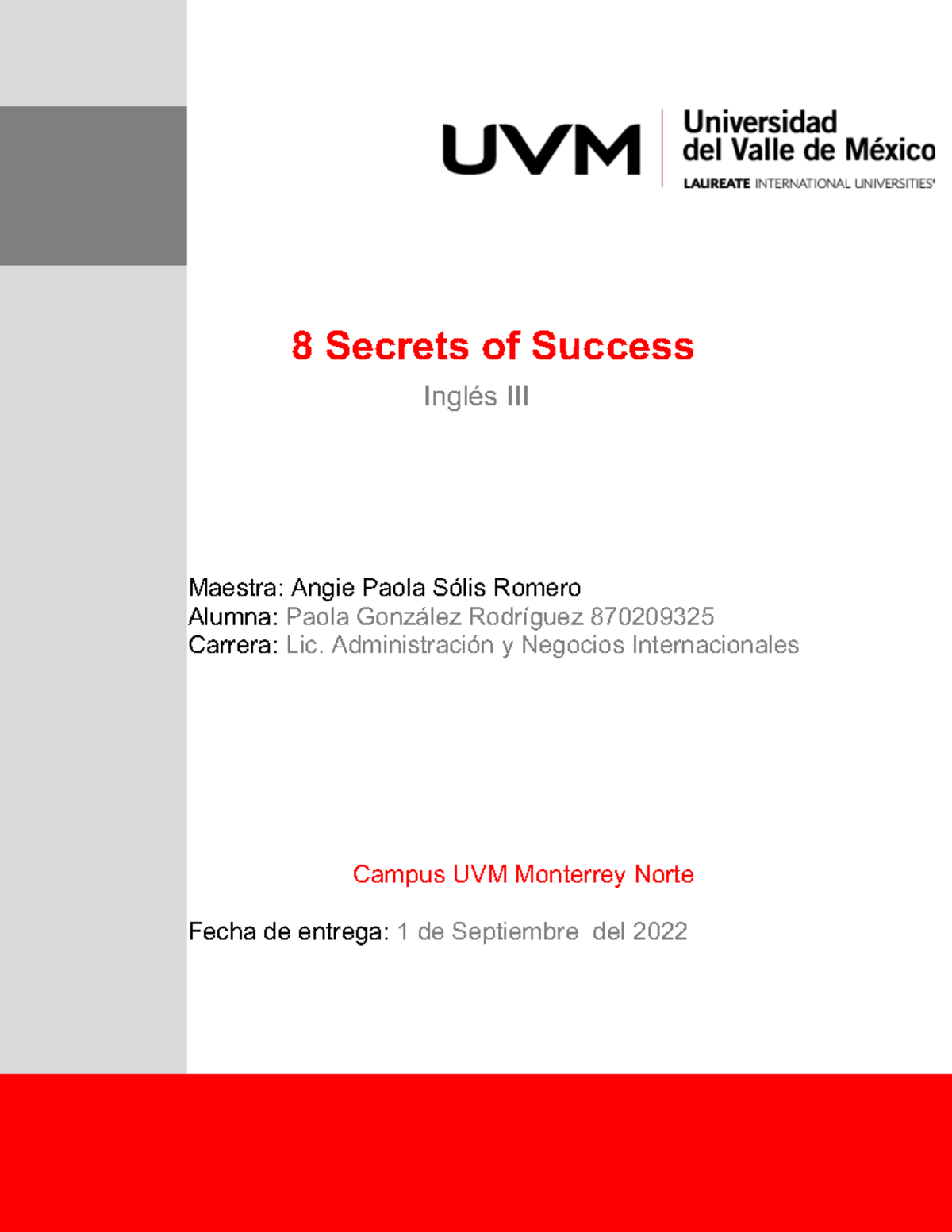 8 secrets of success - knhxgiyghcijskx zz - 8 Secrets of Success Inglés ...