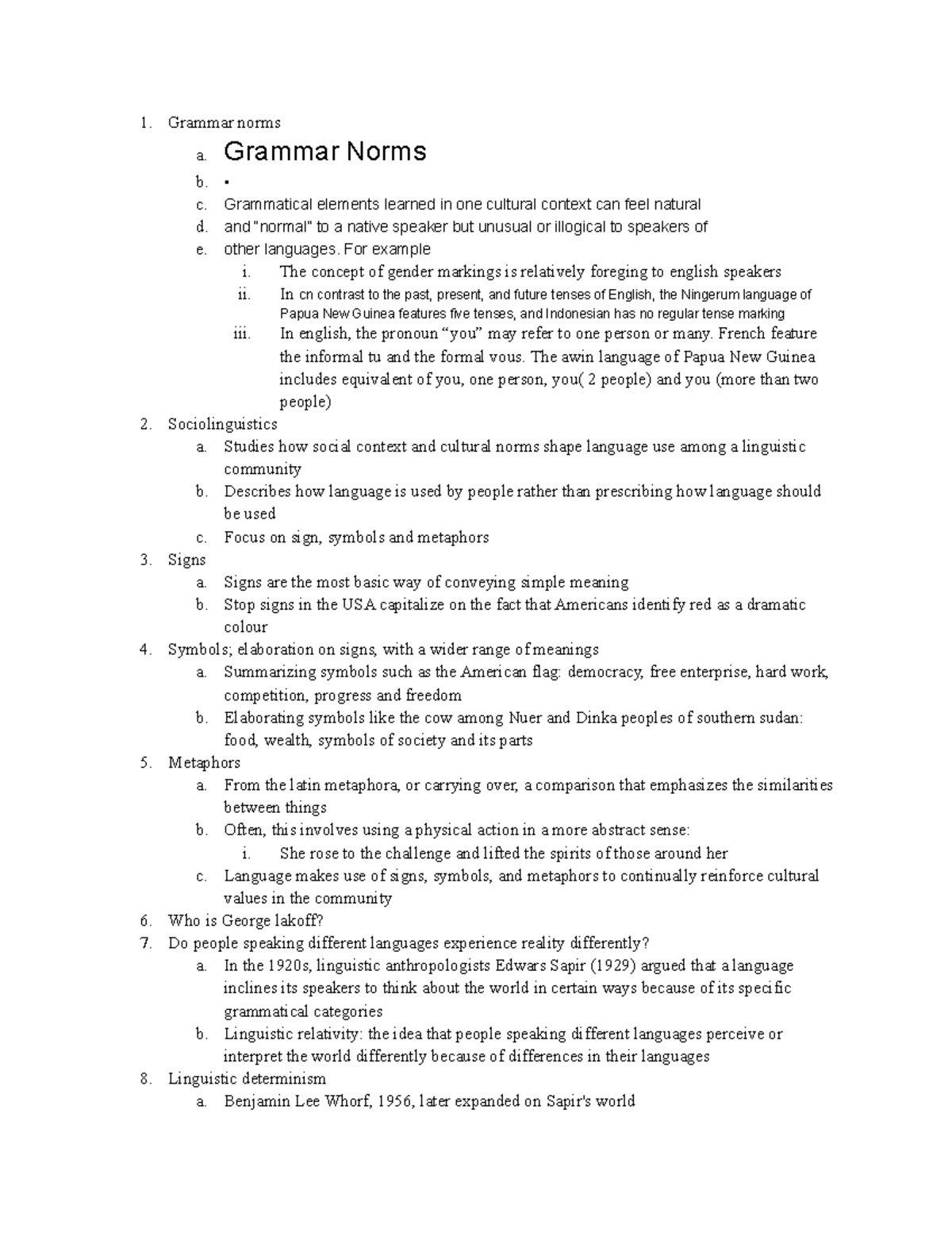 Review Grammar norms - Grammar norms a. Grammar Norms b. • c ...