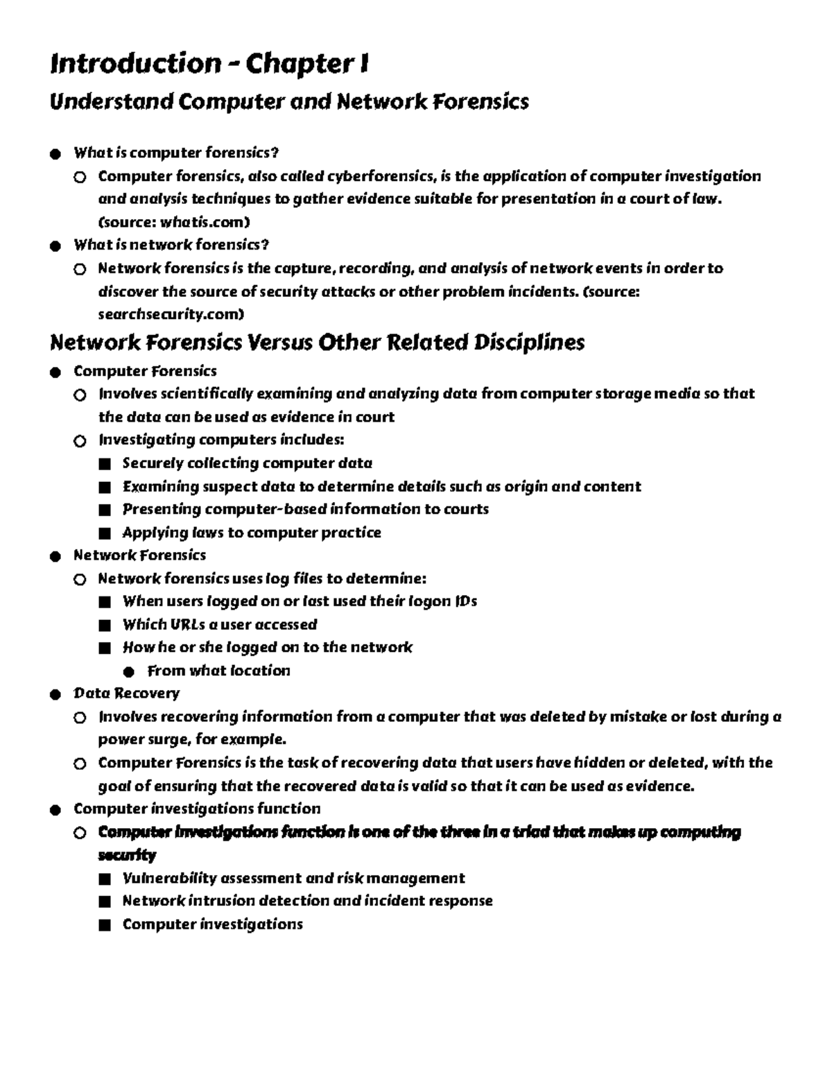 Csc547 Ch1 - Chapter 1: Introduction Lecture Notes From Csc 547 747 