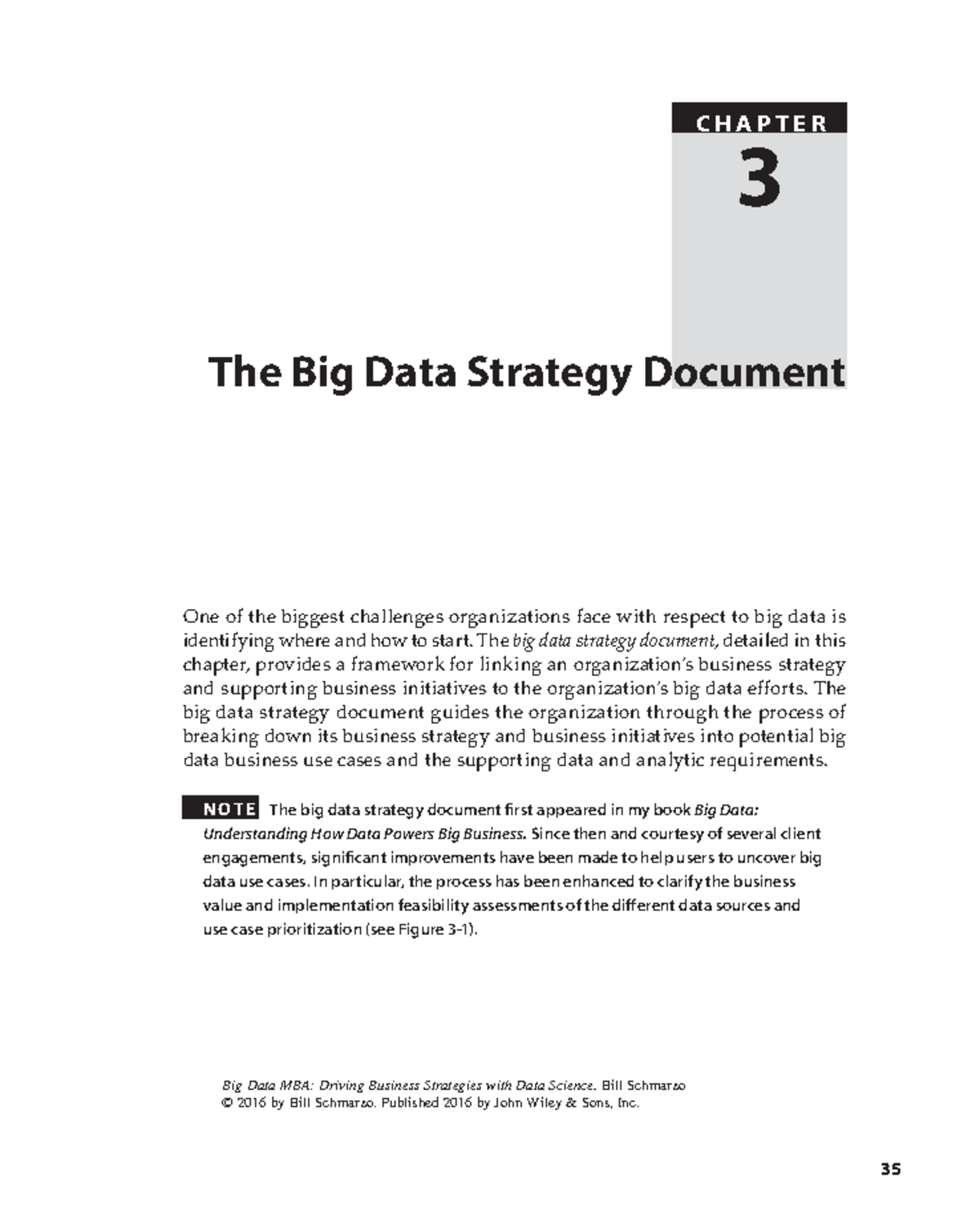 Big Data MBA - 2015 - Schmarzo - The Big Data Strategy Document - 35 ...