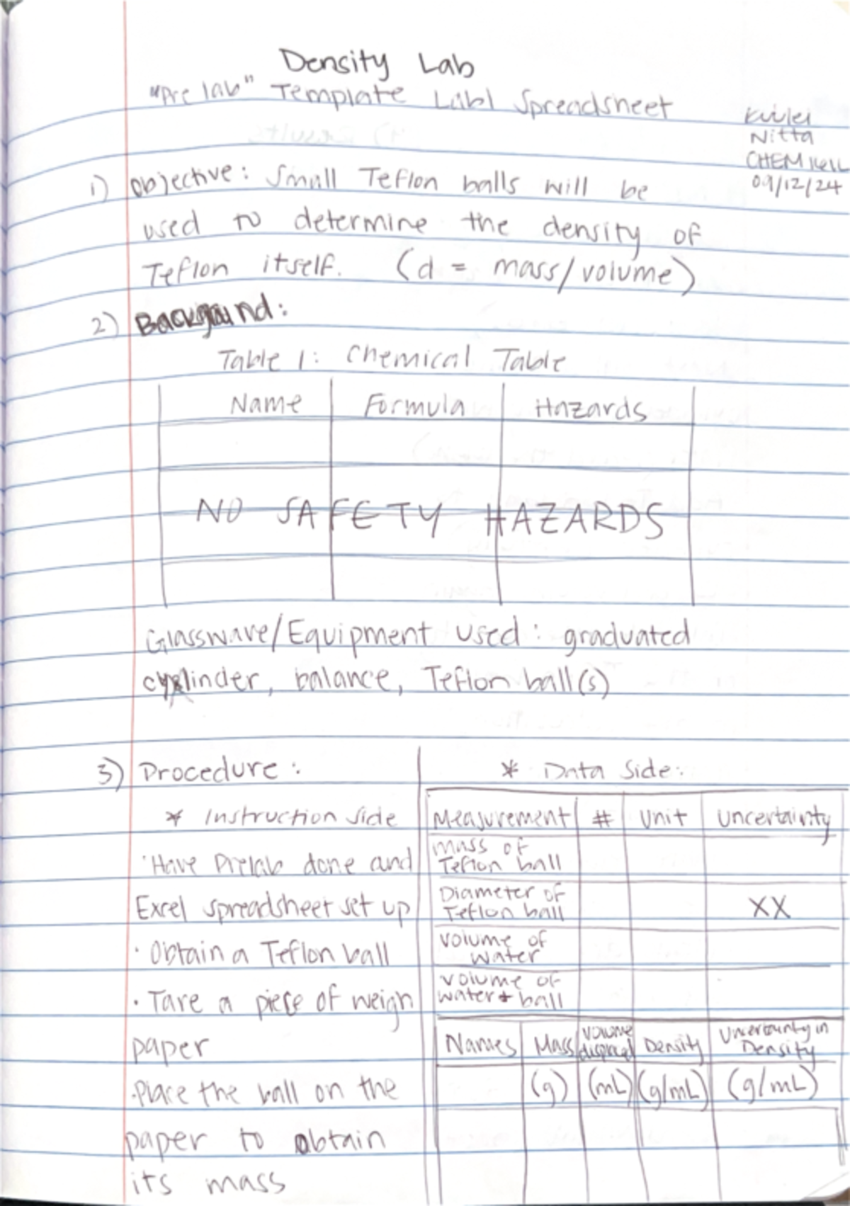 Density Lab - minus graph - Density Lab Template Labl Spreadsheet kwlei ...