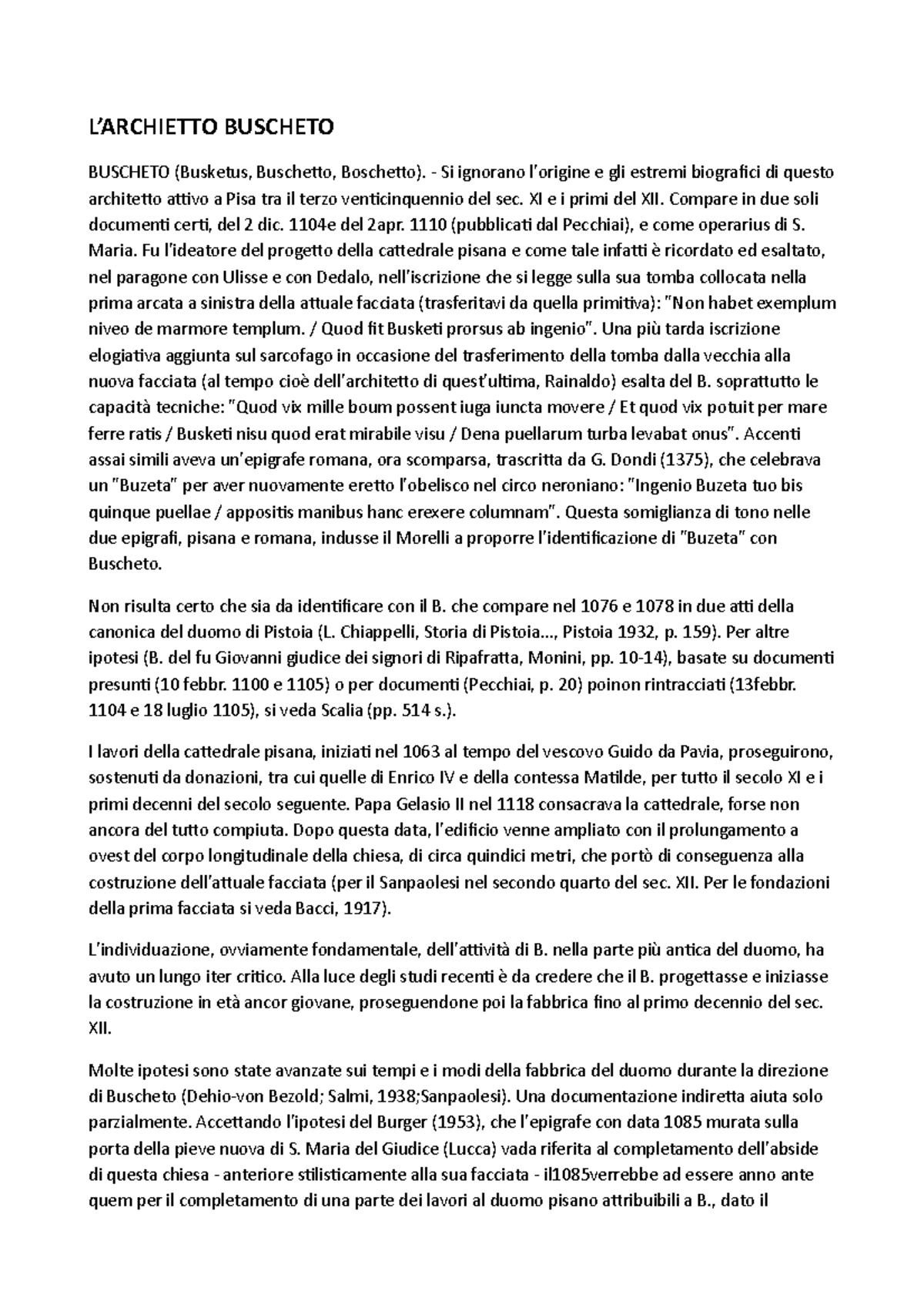 Scultura romanica, antelami, biduino e Buscheto - L’ARCHIETTO BUSCHETO ...