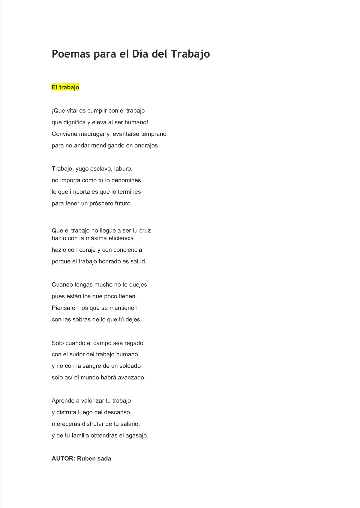 1 - poemas - Poemas para el Día del TrabajoPoemas para el Día del ...