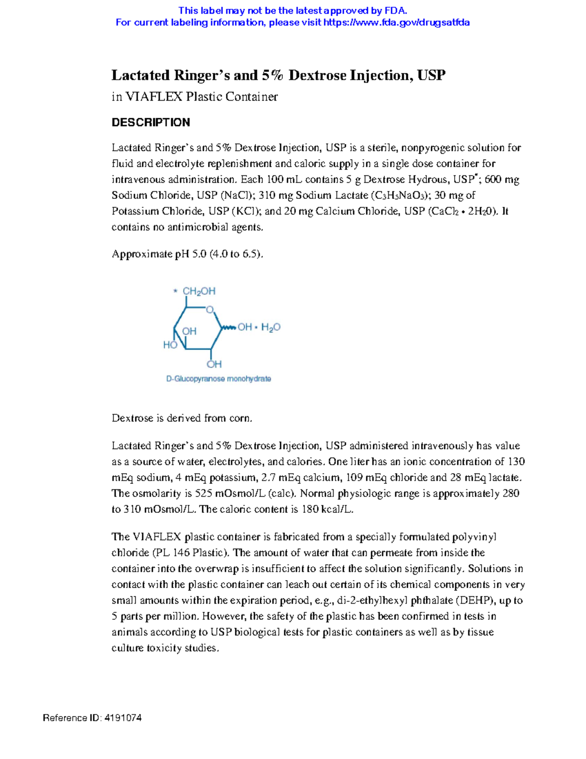 016679 s108lbl - Summary archi - Lactated Ringer’s and 5% Dextrose ...
