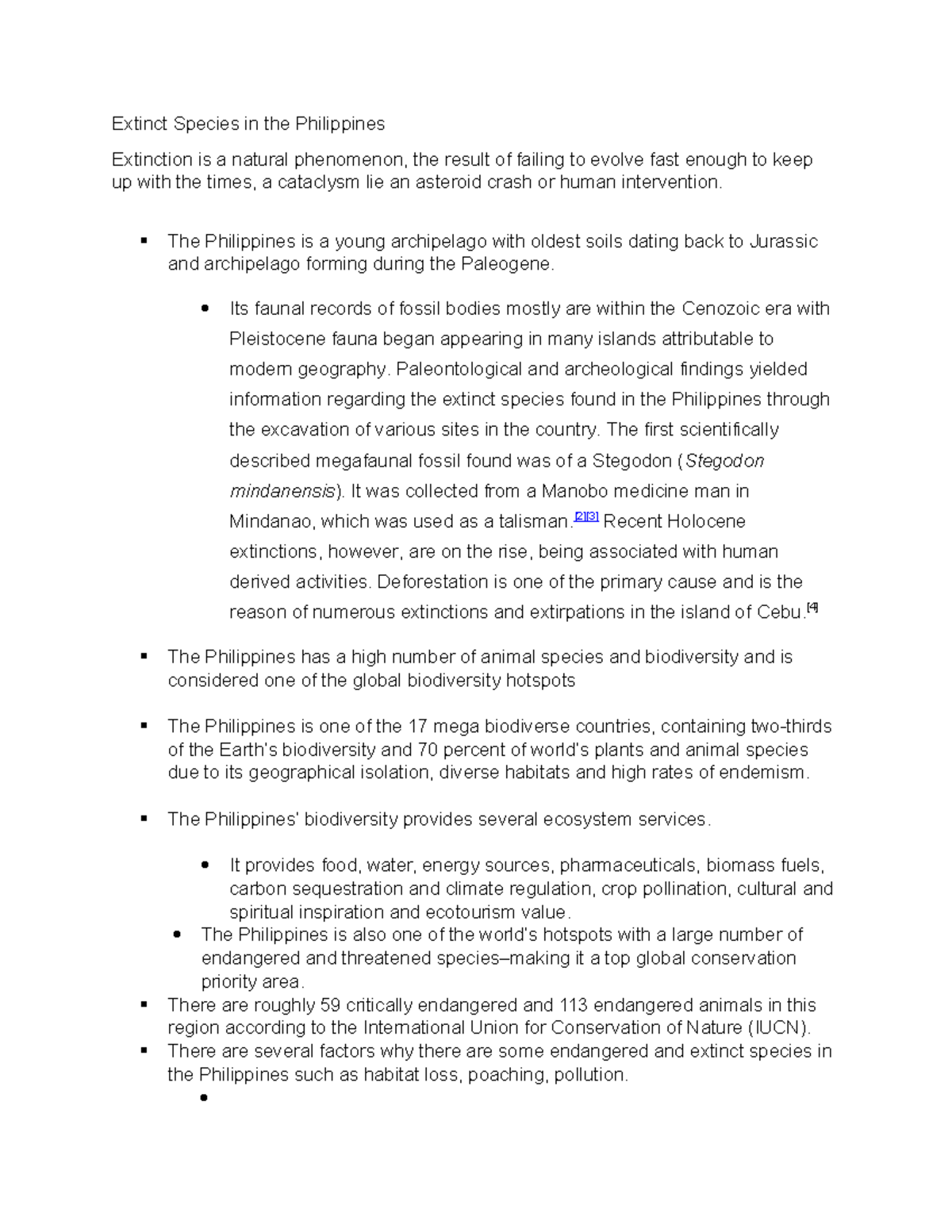 Extinct Species in the Philippines - Extinct Species in the Philippines ...