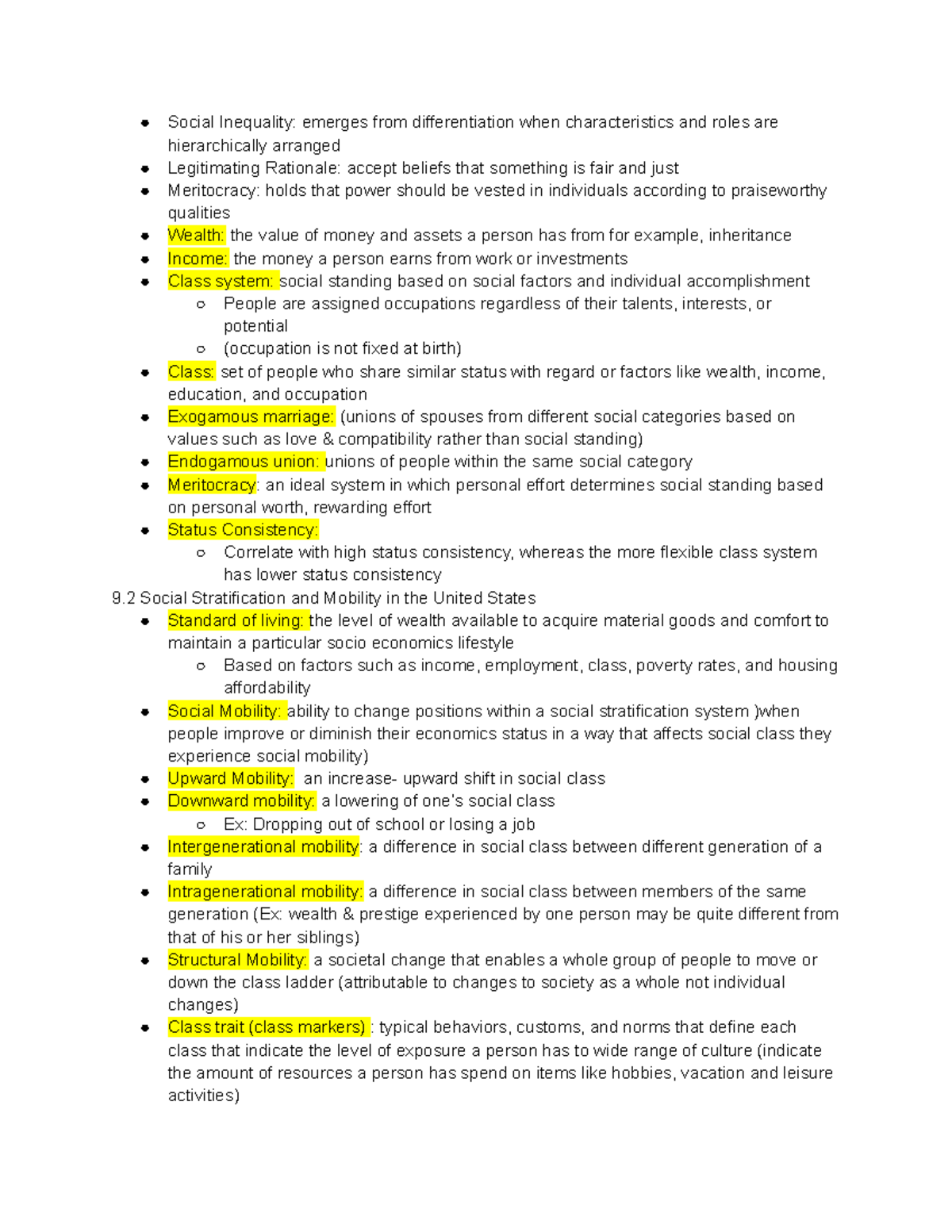 Social Inequality and Global Stratification - Studocu