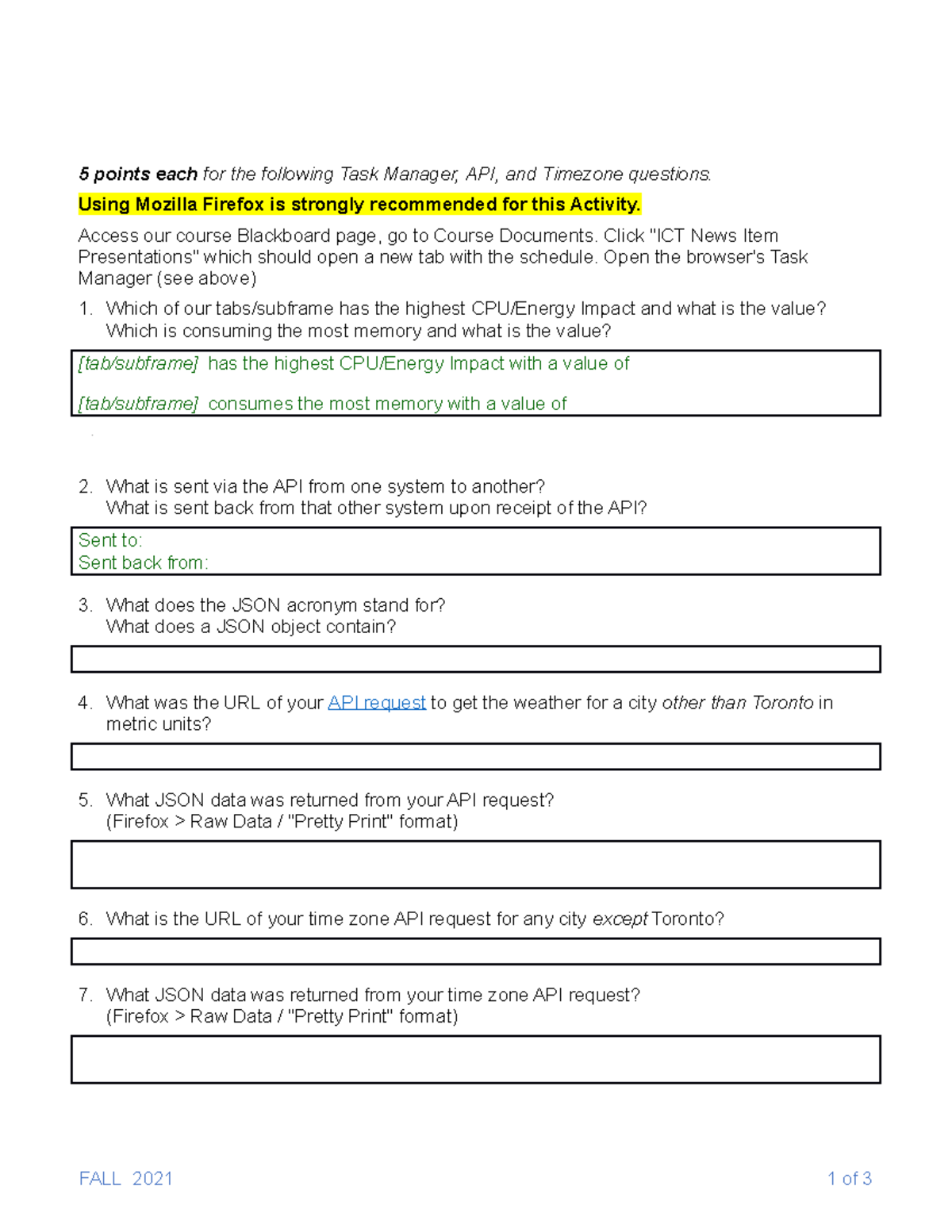 CPR101 CP4P W6 Activity 2 - 5 points each for the following Task ...
