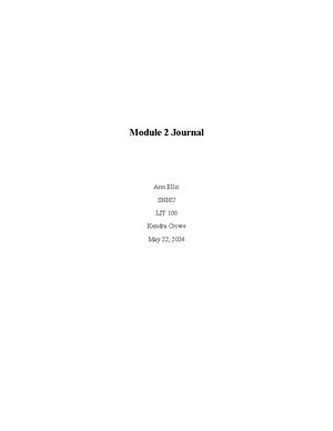 HRM-300 module 1 journal - Ellis, Ann 10/29/ Module 1 journal 1 ...