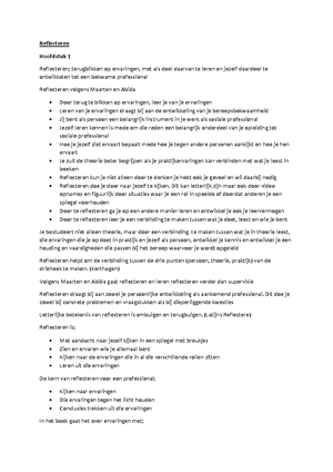 Reflectiemodel - Ui-model - Reflecteren - Bij het spiraal model ligt de ...