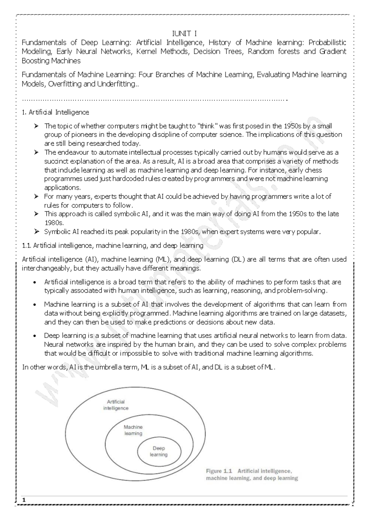 Dl unit-1 - Deep learning material for students studying under JNTUk ...