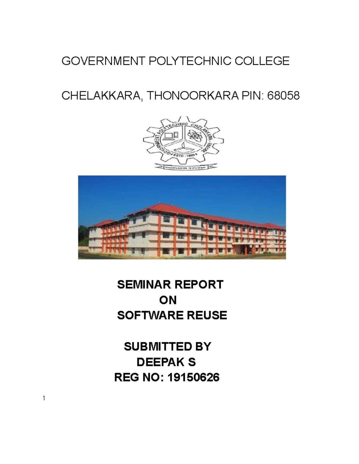 Deepak - Seminar report - GOVERNMENT POLYTECHNIC COLLEGE CHELAKKARA ...