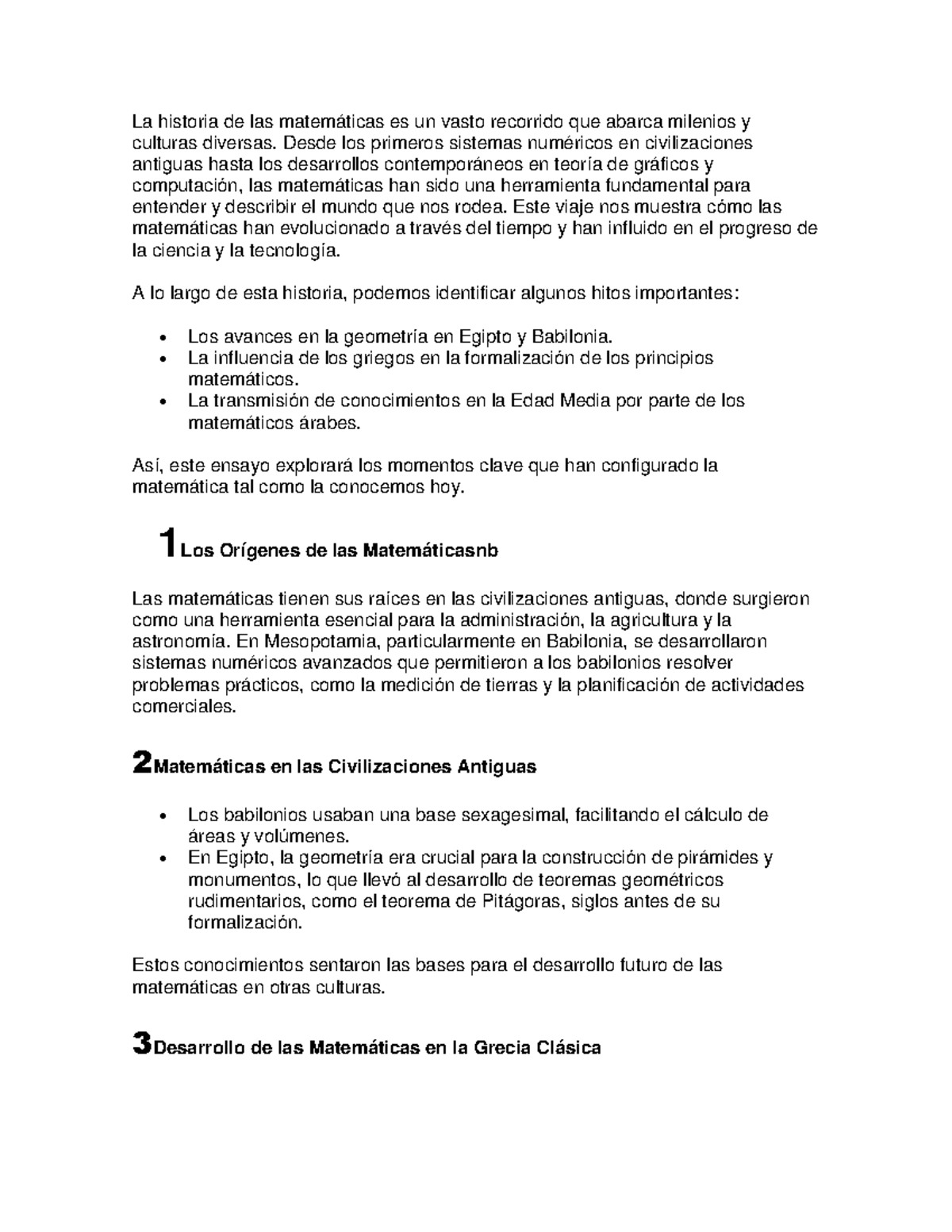 La historia de las matemáticas es un vasto recorrido que abarca ...