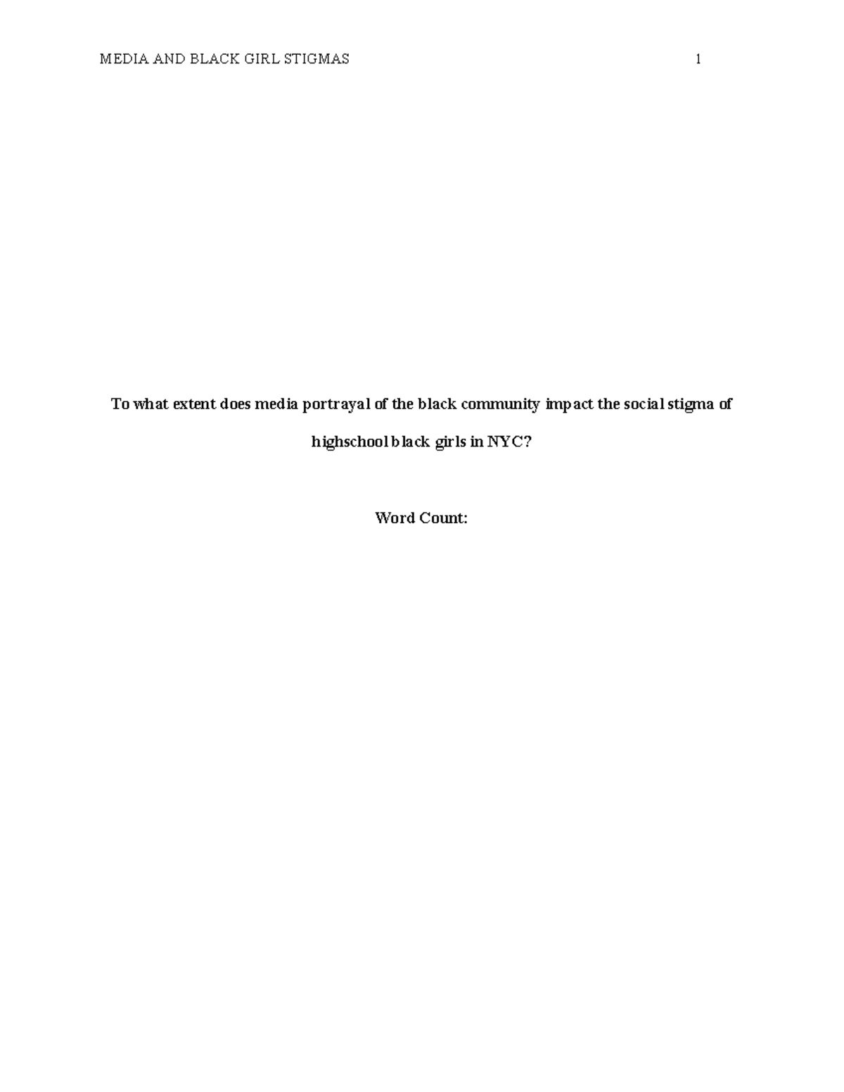 Nia Copy of Academic Paper - To what extent does media portrayal of the ...