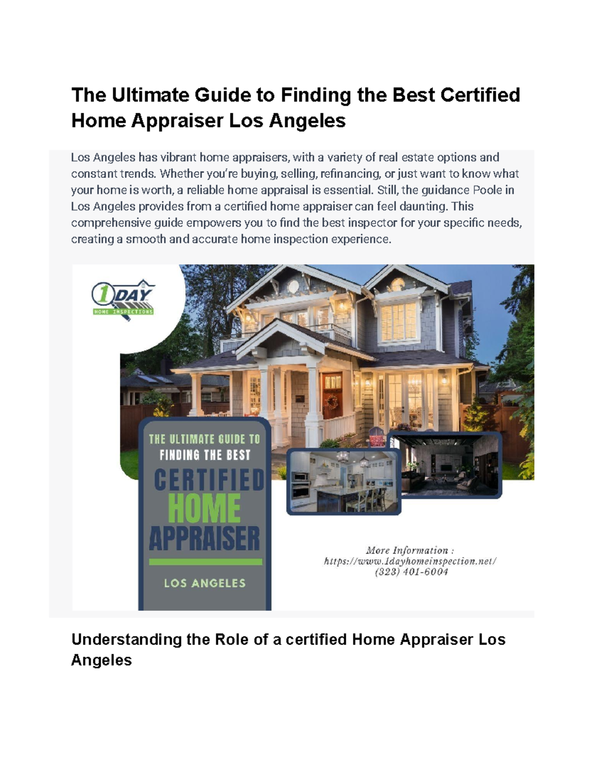 The Ultimate Guide to Finding the Best Certified Home Appraiser Los ...