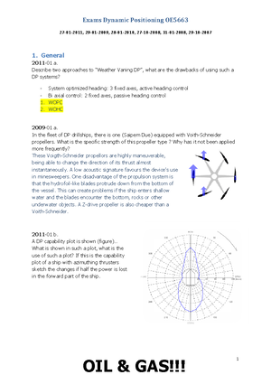 Exam Questions and Answers Dynamic positioning - Exam dynamic ...