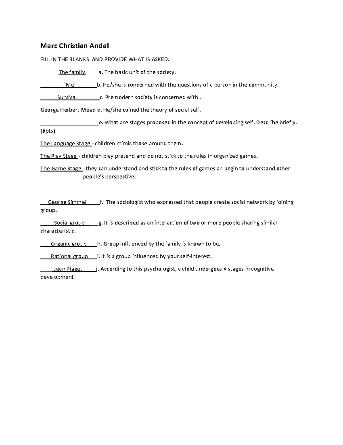 Activity 6- Andal - 1231231 - Marc Christian Andal FILL IN THE BLANKS ...