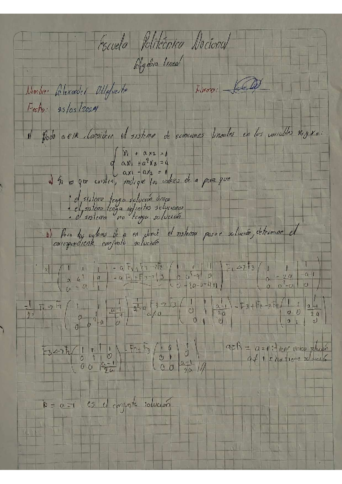 Alexander Villafuerte (2) - Escuela Politconica Nacional Algelra lineal ...