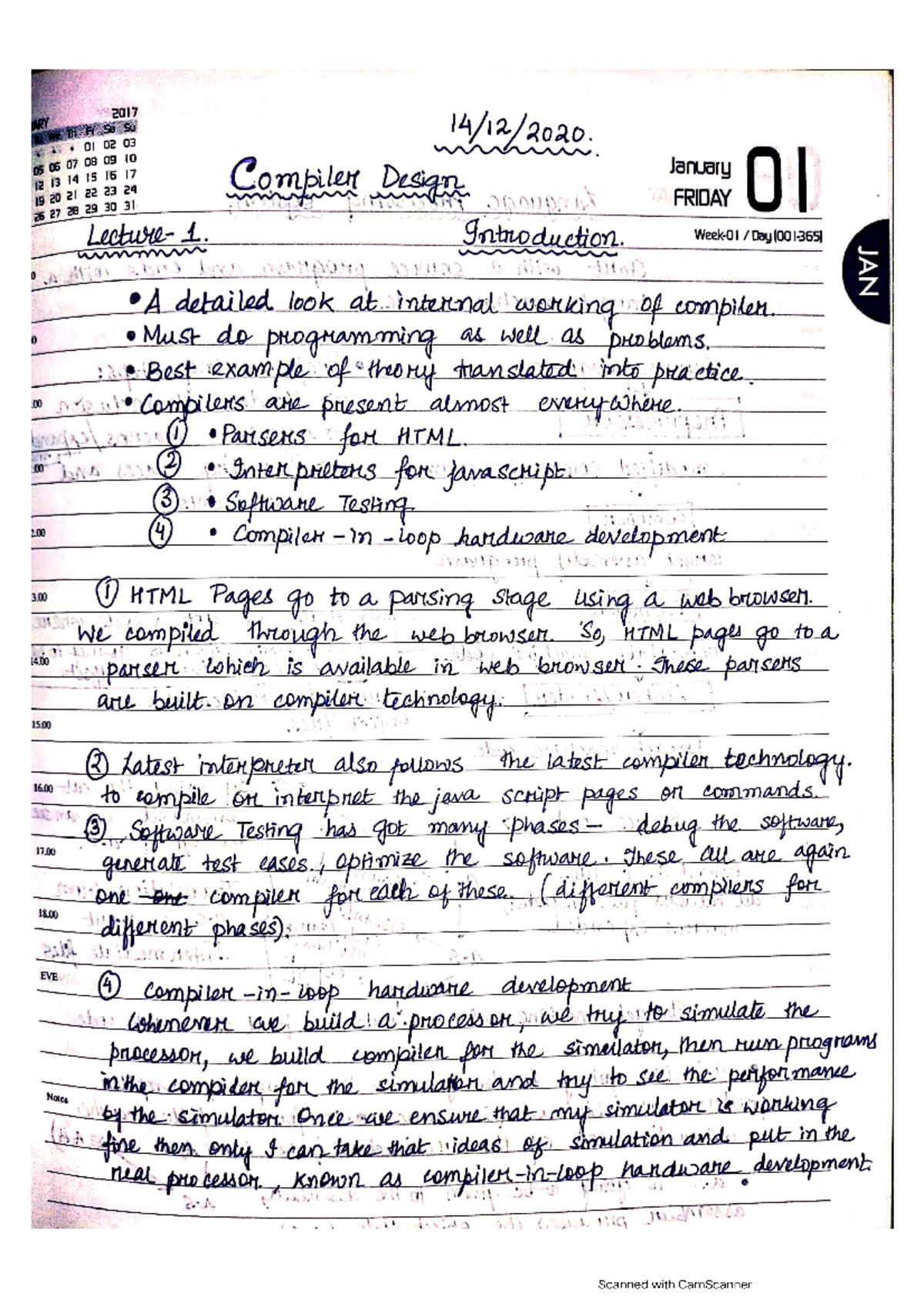 CD-Mid Sem - Compiler Design profound retrospection - Studocu