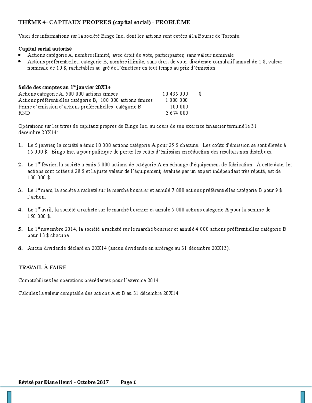 Capitaux Propre probleme et solutions - THÈME 4- CAPITAUX PROPRES ...