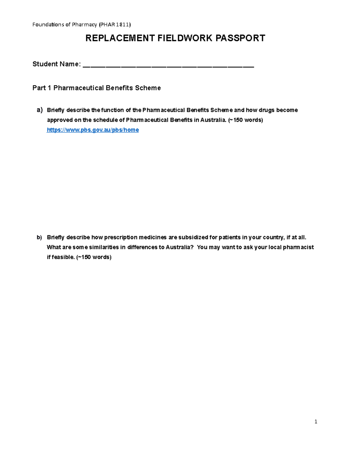 2022 Alternative Fieldwork Worksheet - REPLACEMENT FIELDWORK PASSPORT ...