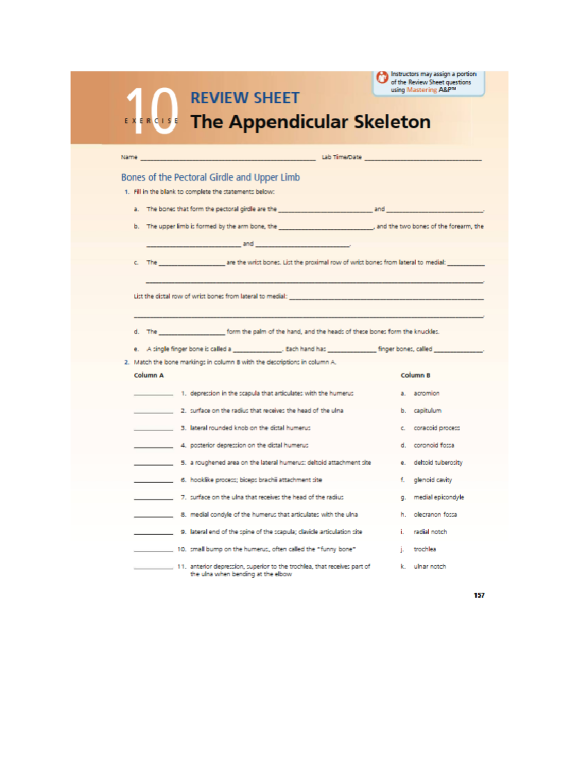 Unit 10 review sheet - BIO 215 - Studocu