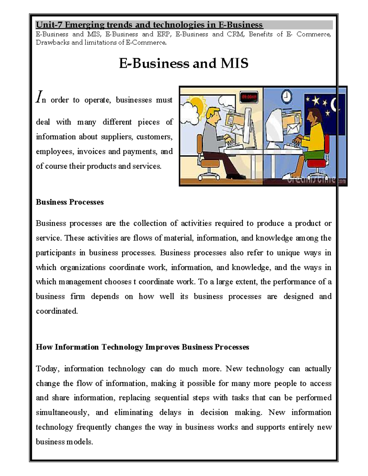 E- business Unit-VII, 2020 - Unit-7 Emerging trends and technologies in ...