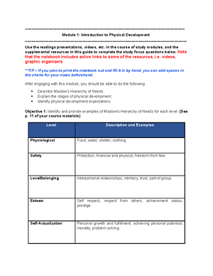 Module 9 Notebook - Updated Filled out - - Studocu