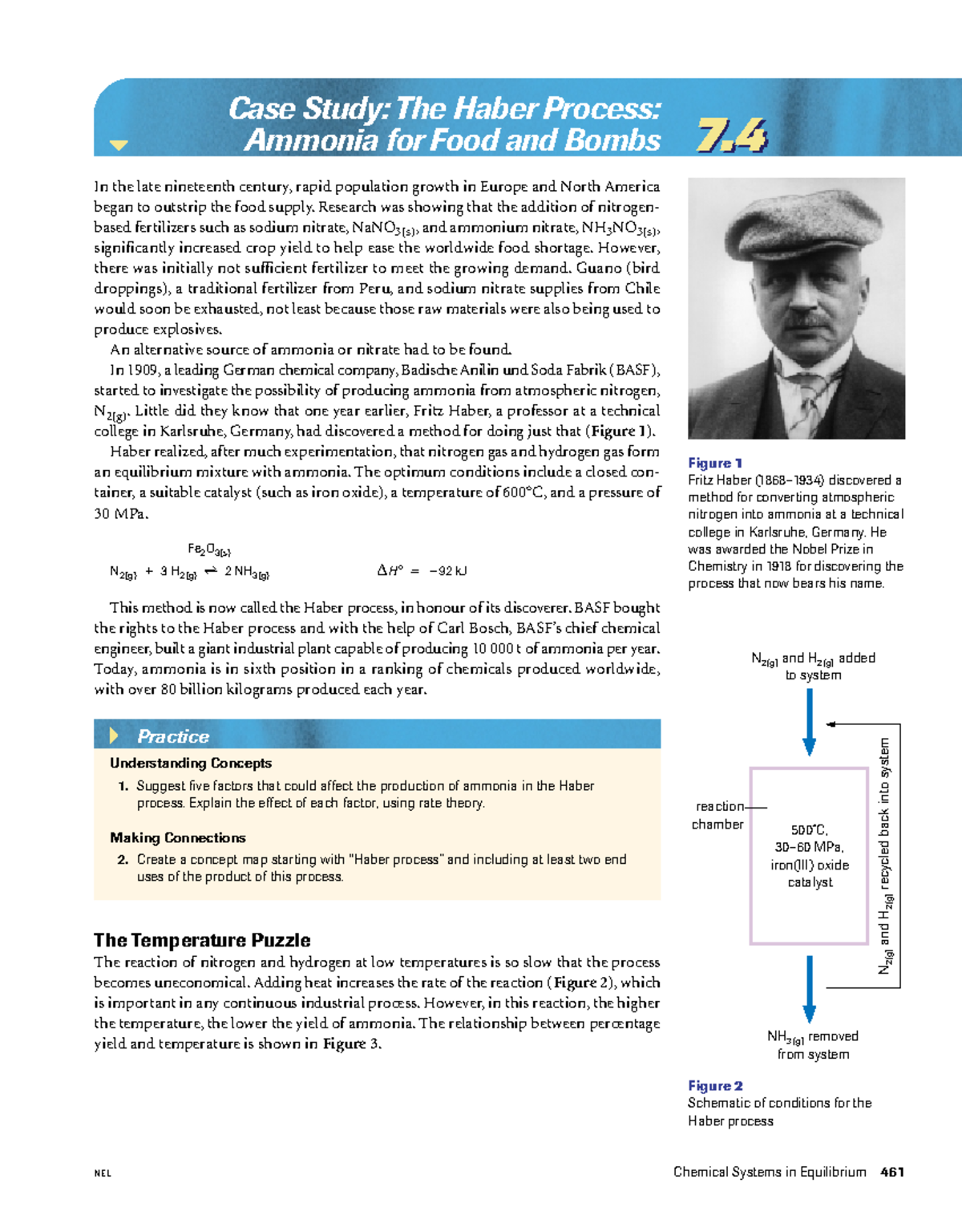 Unit 4 - The Haber Process - NEL Chemical Systems in Equilibrium 461 7 ...