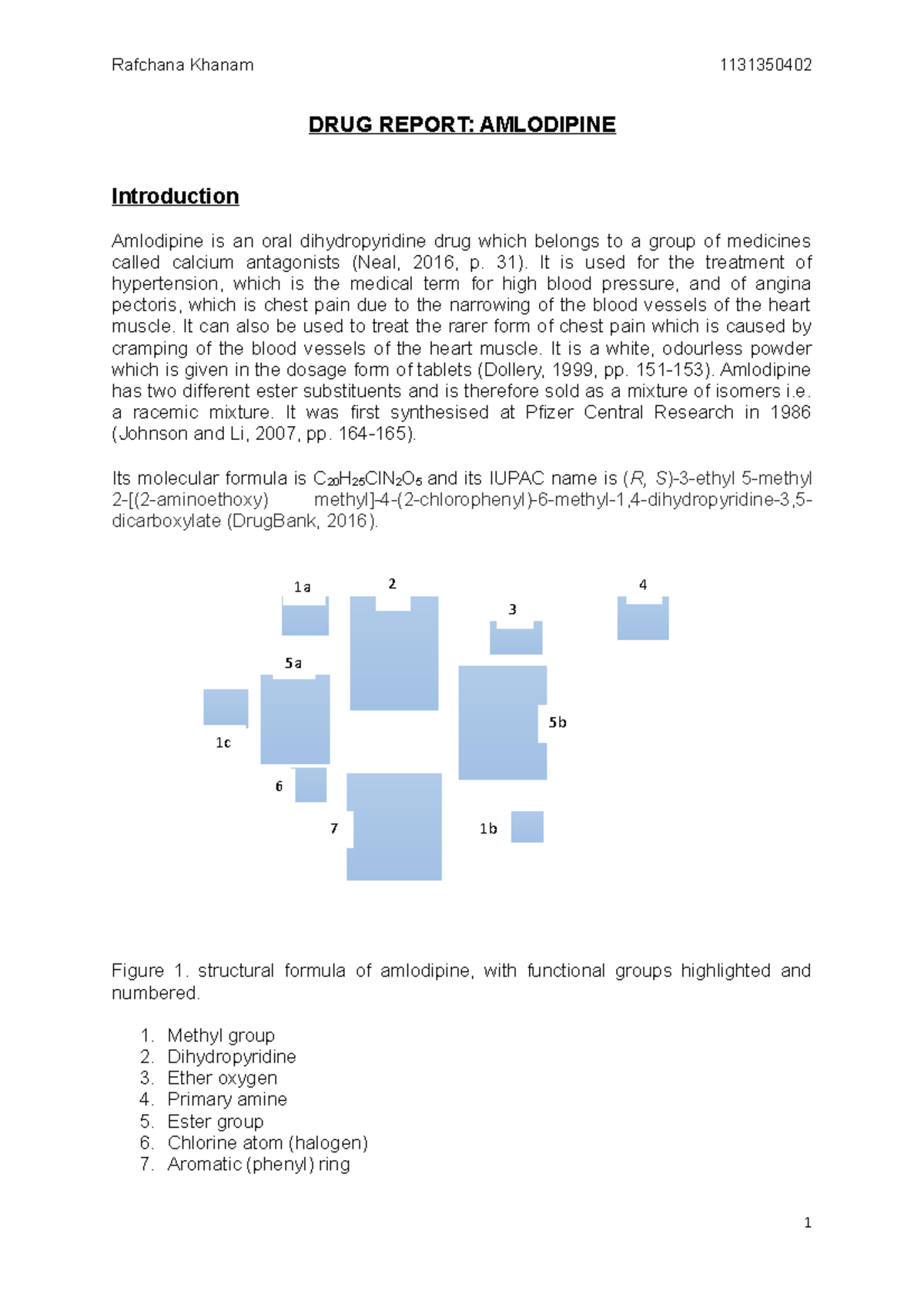 Amlodipine - DRUG REPORT: AMLODIPINE Introduction Amlodipine is an oral ...