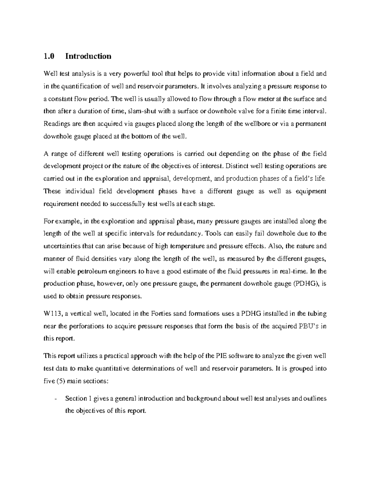 Introduction - 1 Introduction Well test analysis is a very powerful ...