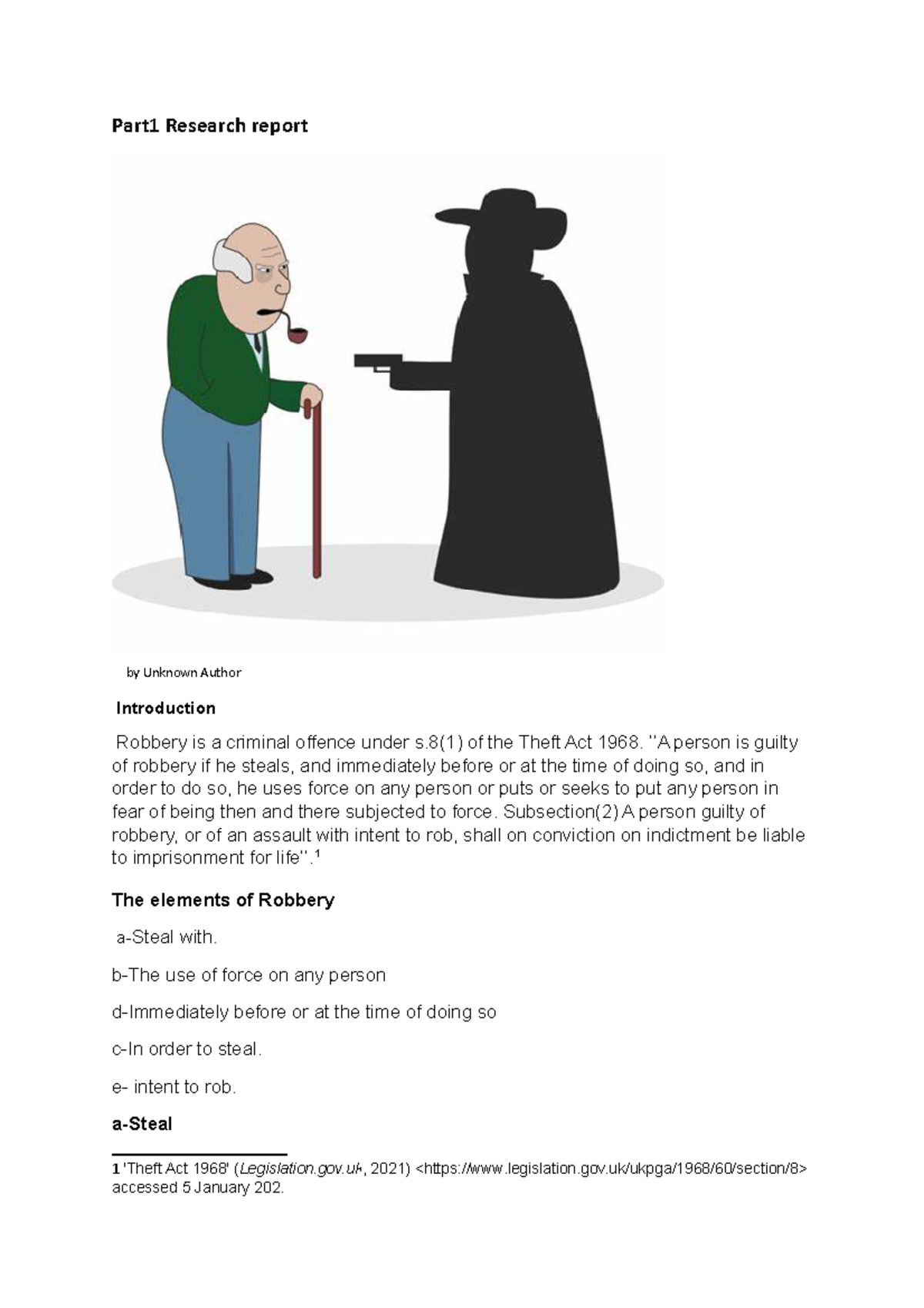 Robbery Report - Part1 Research report Introduction Robbery is a ...