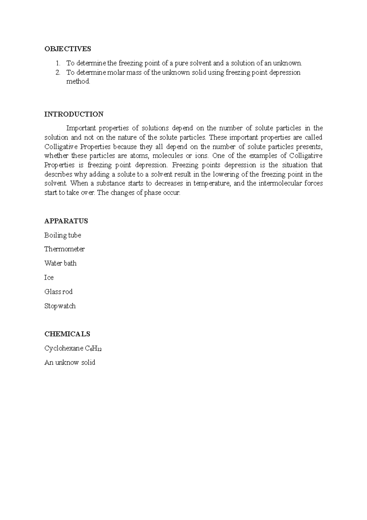 Objectives - CONTENT OF STUDY - Diploma in Science - UiTM - Studocu