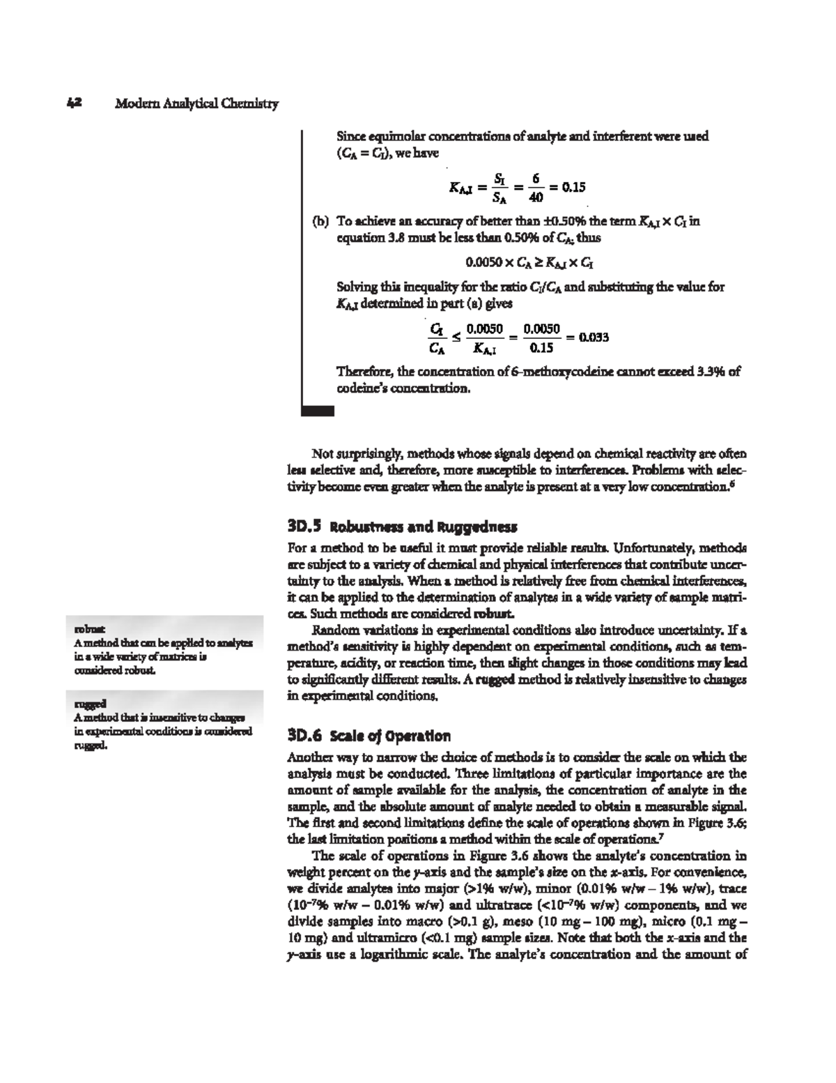 Robustness and Ruggedness - Analytical Chemistry - Studocu