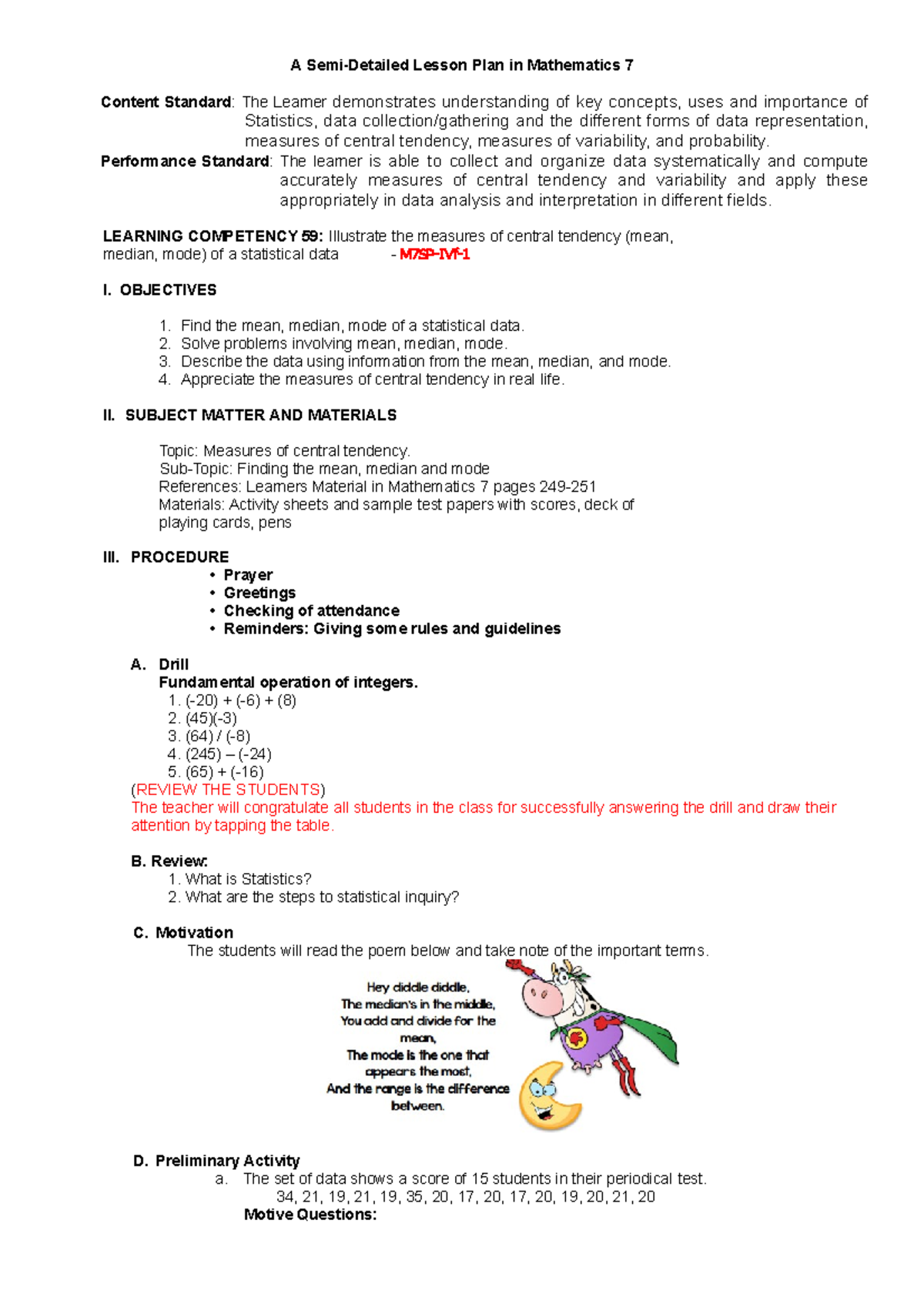Dagooc Demo Lesson Plan Theories of Motivation - A Semi-Detailed Lesson ...