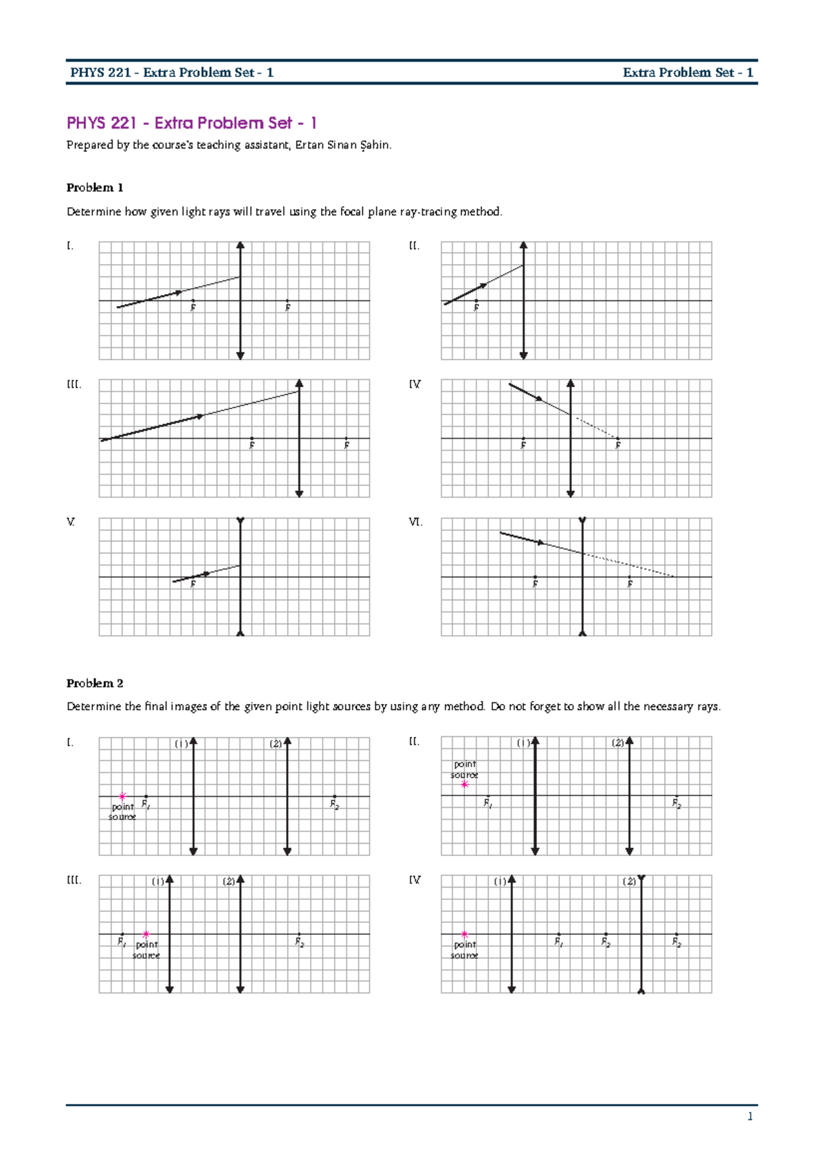 Combined-problem-sets - PHYS 221 - Extra Problem Set - 1PHYS 221 - Extra Problem Set - 1PHYS 221 ...