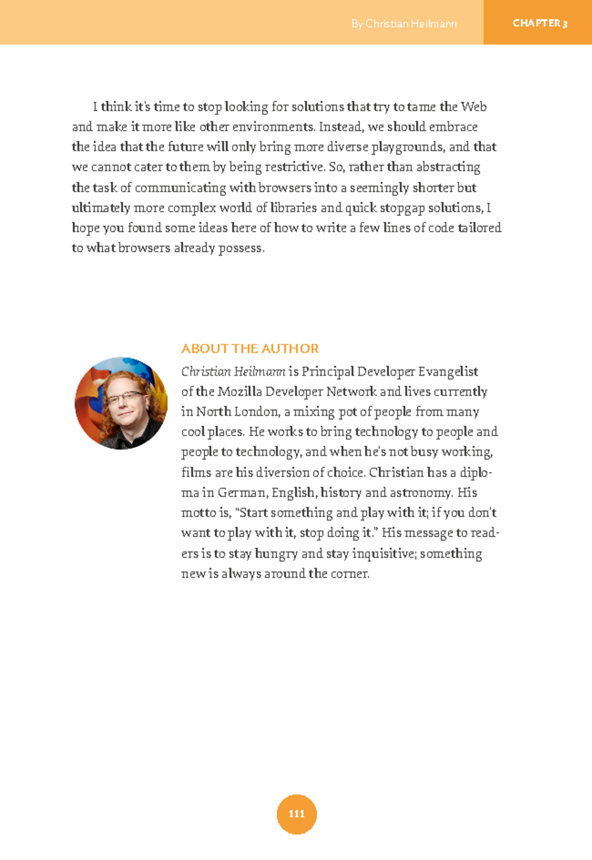 Web desiging (12) - By Christian Heilmann CHAPTER 3 I think it’s time to stop looking for ...