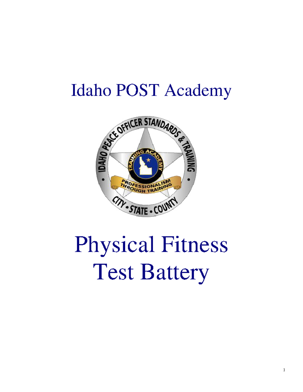 Police physical fitness - Idaho POST Academy Physical Fitness Test ...