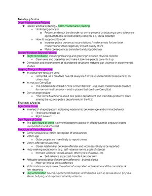 Criminology: social control theory, life course criminology, labeling ...
