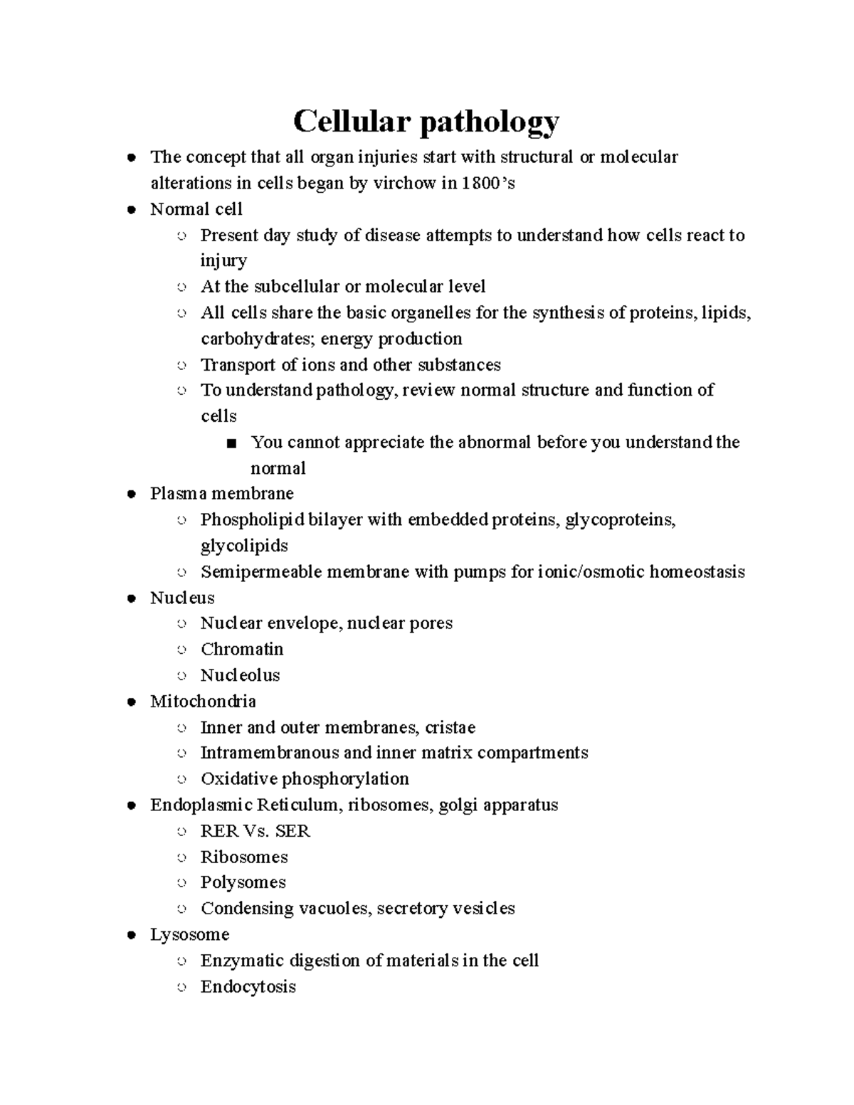 Cellular pathology - Cell - Cellular pathology The concept that all ...